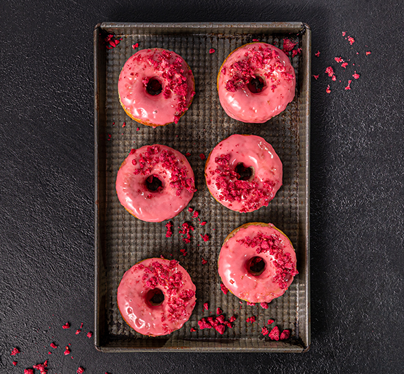 Raspberry Rebel Baked Doughnuts | FREE