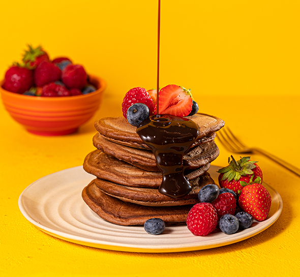 Double Chocolate Pancake Stack | FREE