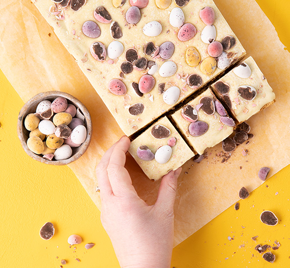 Eggs-tra Gooey Easter Blondies | FREE